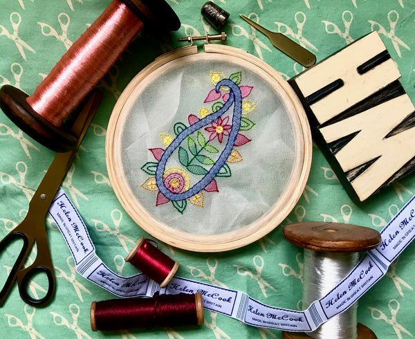 ‘Indian Summer’ Shadow work embroidery kit – Helen McCook